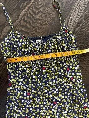 Sunday Best | Dresses | Sunday Best Aritzia Delilah Navy Floral Slip ...
